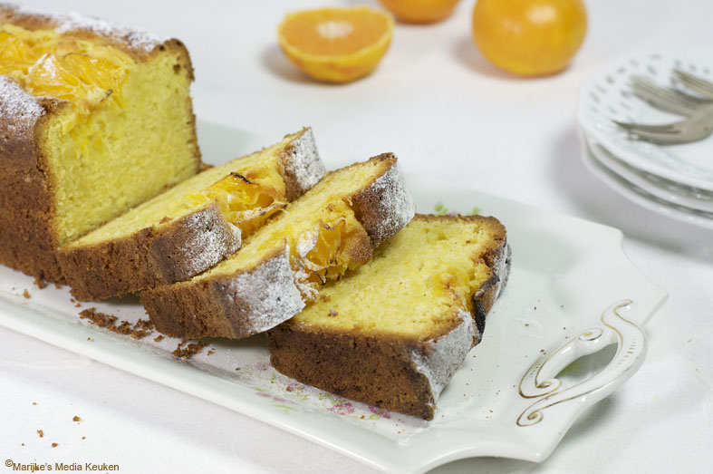 Botercake met mandarijntjes ⋆ Marijke Sterk